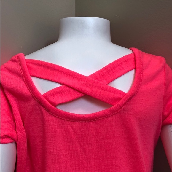 Xhilaration | Shirts & Tops | Neon Pink Little Girls Short Sleeve Shirt ...